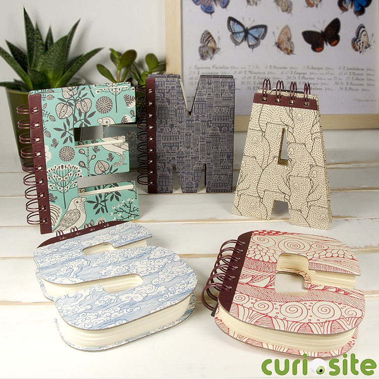 Libretas con Forma de Letras Alphabooks
