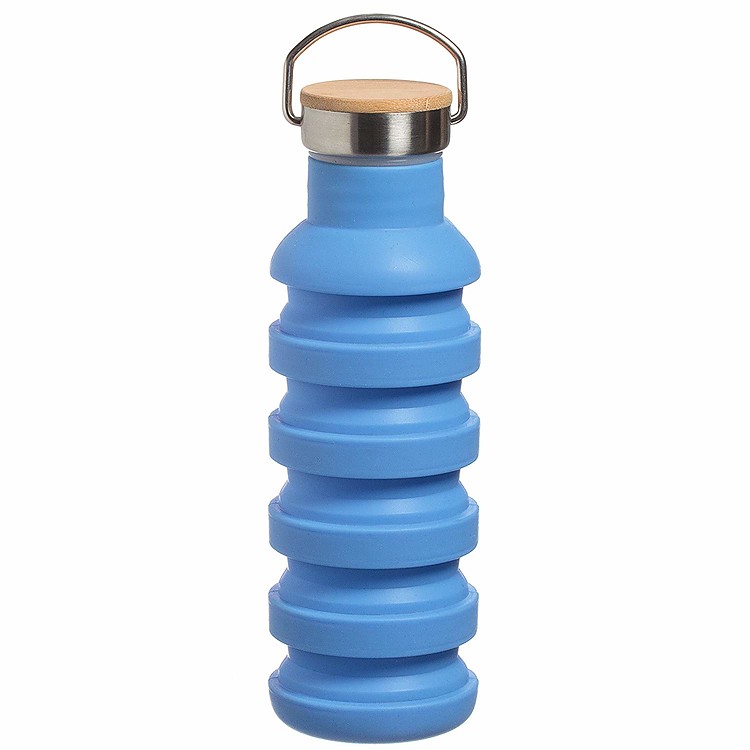 Botella de silicona plegable