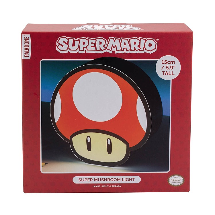 Lamparita con forma de seta de Super Mario